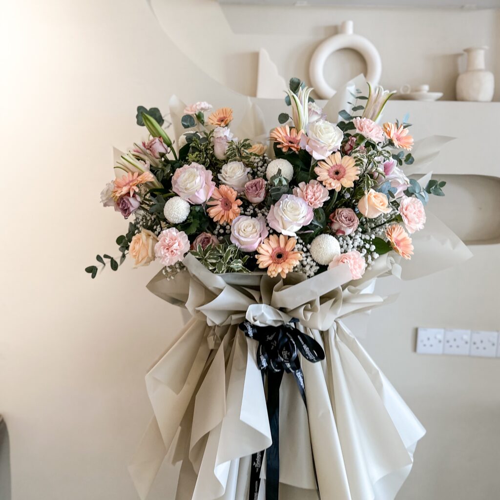 Majestic Grand Opening Flower Stand - Vintage Garden