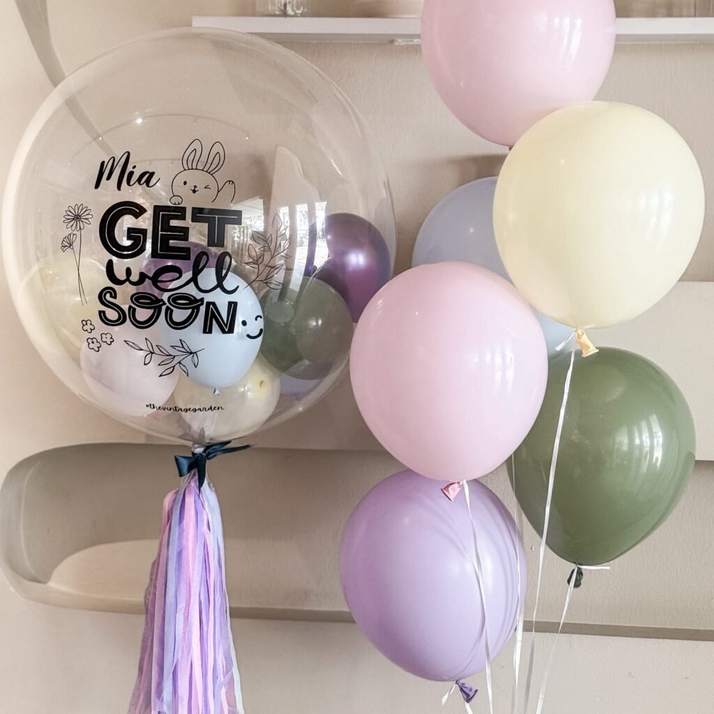 Cheerful Meadow Balloons Set - Vintage Garden