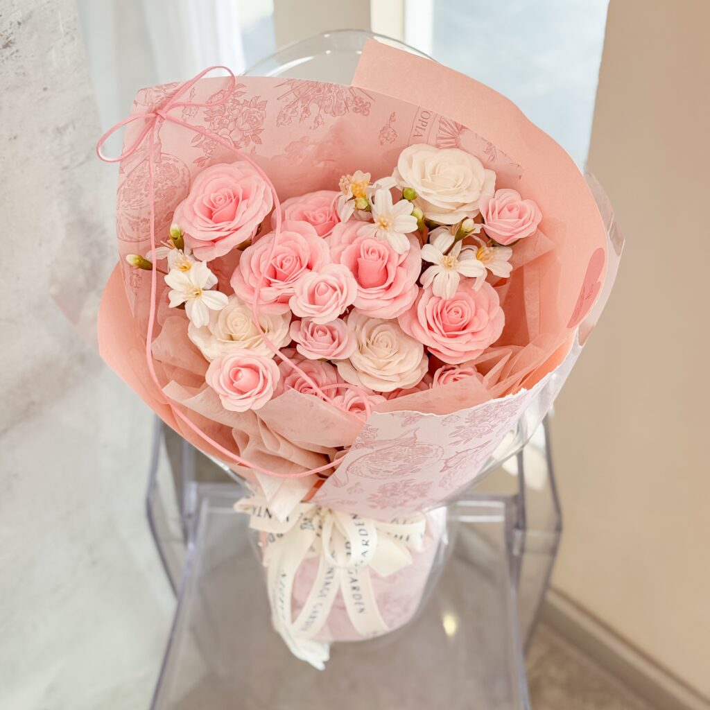 Pastel Promise ( SOAP FLOWER) - Vintage Garden